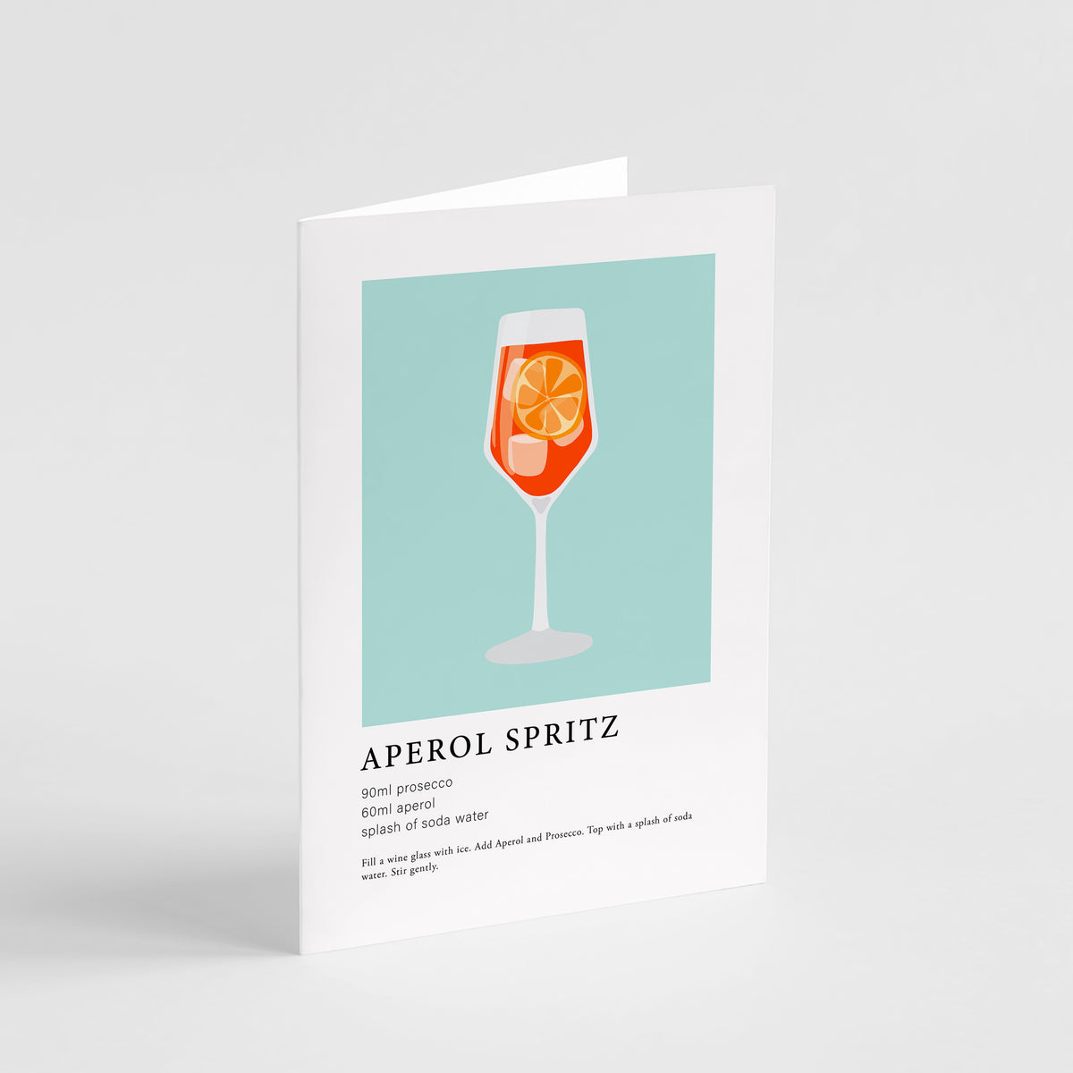 Aperol Spritz Cocktail Card – Popsy Press